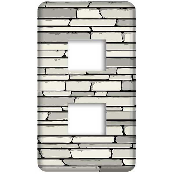 パナソニック 【フルカラー(モダン)プレート】1連 コンセントプレート スイッチプレート 石目調 (レンガ柄) 09番 : CASEMAKER - 通販 - Yahoo!ショッピング