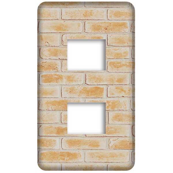 パナソニック 【フルカラー(モダン)プレート】1連 コンセントプレート スイッチプレート 石目調 (レンガ柄) 16番 : CASEMAKER - 通販 - Yahoo!ショッピング