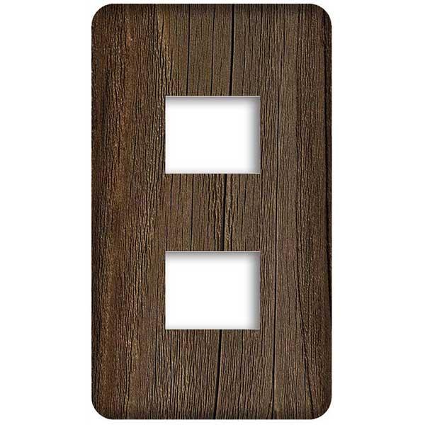 パナソニック 【フルカラー(モダン)プレート】1連 コンセントプレート スイッチプレート 交換 プレミアムウッド 木目調柄 (ダークブラウン) 14番 : CASEMAKER - 通販 ...