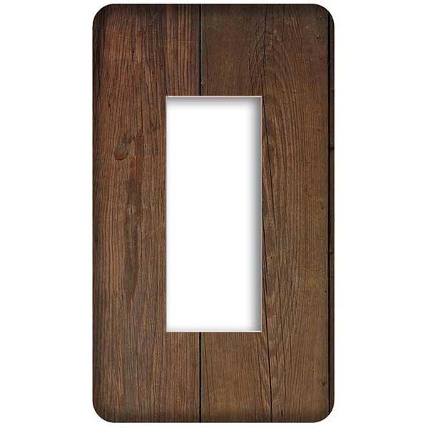 パナソニック 【フルカラー(モダンプレート)タイプ】コンセントカバー スイッチカバー 1連 プレート 交換 プレミアムウッド 木目調柄 (ダークブラウン) 24番 : modan1-wood ...