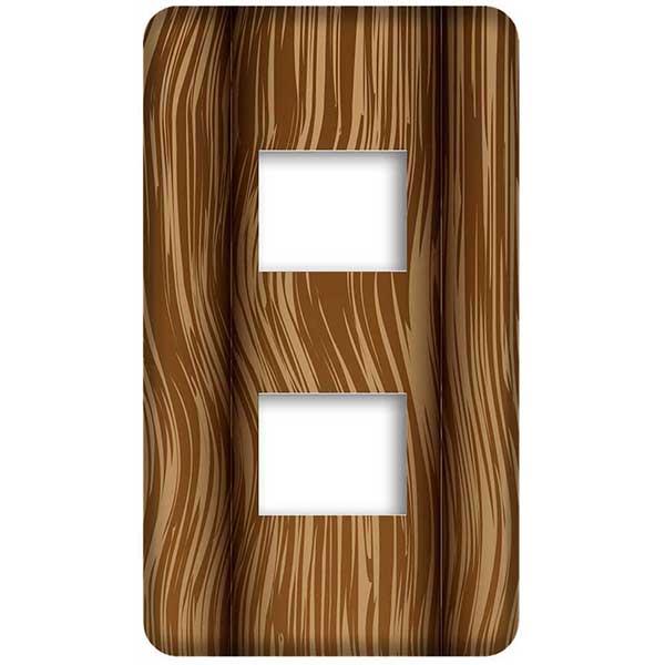 パナソニック 【フルカラー(モダン)プレート】1連 コンセントプレート スイッチプレート 交換 プレミアムウッド 木目調柄 (ダークブラウン) 44番 : CASEMAKER - 通販 ...