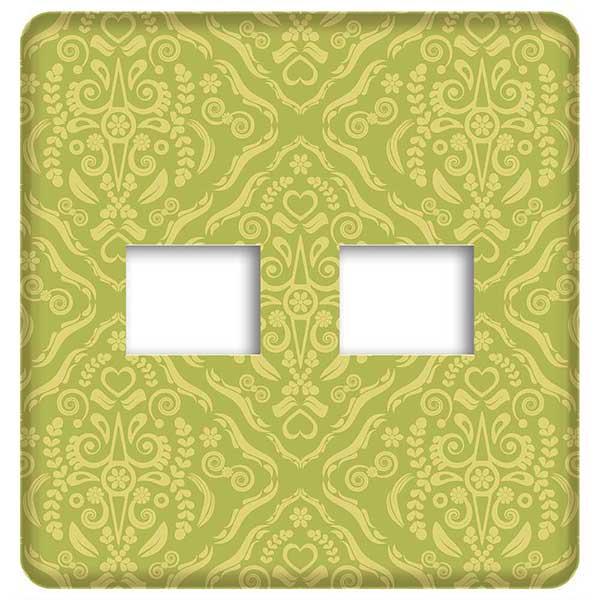 パナソニック 【フルカラー(モダン)プレート】2連 コンセントプレート スイッチプレート ダマスク柄 (エレガント) 22番 : CASEMAKER - 通販 - Yahoo!ショッピング
