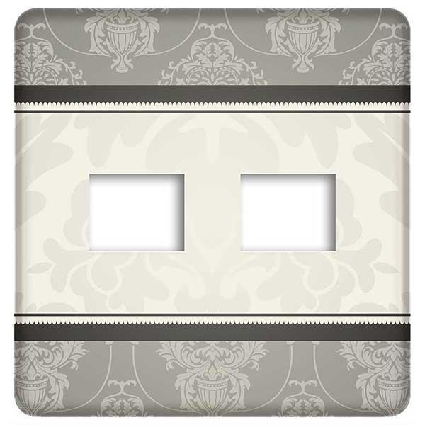 パナソニック 【フルカラー(モダン)プレート】2連 コンセントプレート スイッチプレート ダマスク柄 (ゴージャス) 06番 : CASEMAKER - 通販 - Yahoo!ショッピング
