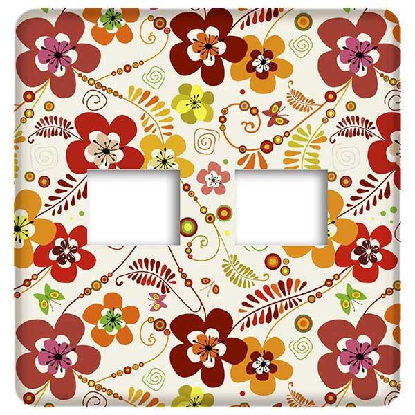 パナソニック 【フルカラー(モダン)プレート】2連 コンセントプレート スイッチプレート 花柄 (キュート) 08番 : CASEMAKER - 通販 - Yahoo!ショッピング