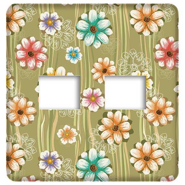 パナソニック 【フルカラー(モダン)プレート】2連 コンセントプレート スイッチプレート 花柄 (キュート) 23番 : CASEMAKER - 通販 - Yahoo!ショッピング