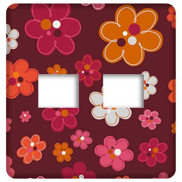 パナソニック 【フルカラー(モダン)プレート】2連 コンセントプレート スイッチプレート 花柄 (キュート) 34番 : CASEMAKER - 通販 - Yahoo!ショッピング