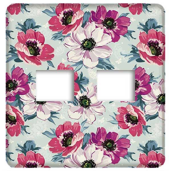 パナソニック 【フルカラー(モダン)プレート】2連 コンセントプレート スイッチプレート 花柄 (エレガント) 20番 : CASEMAKER - 通販 - Yahoo!ショッピング