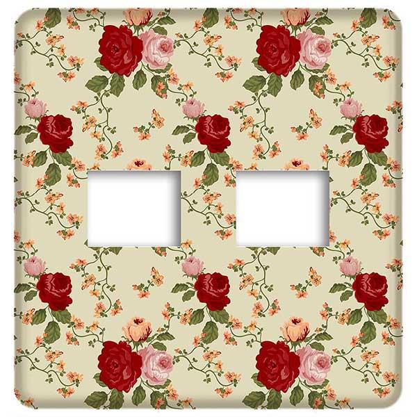 パナソニック 【フルカラー(モダン)プレート】2連 コンセントプレート スイッチプレート 花柄 (エレガント) 27番 : CASEMAKER - 通販 - Yahoo!ショッピング