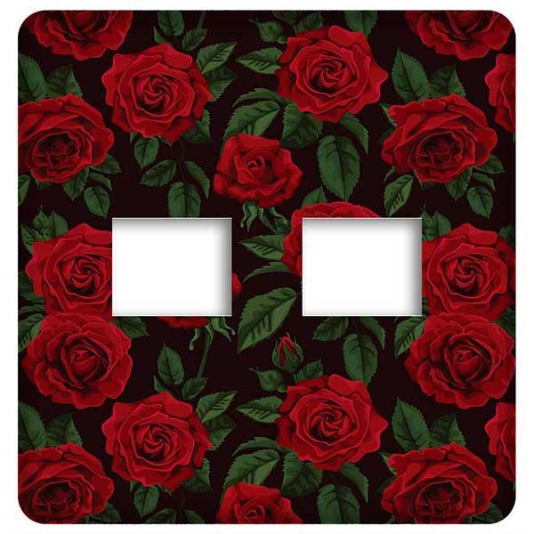 パナソニック 【フルカラー(モダン)プレート】2連 コンセントプレート スイッチプレート 花柄 (スタイリッシュ) 48番 : CASEMAKER - 通販 - Yahoo!ショッピング