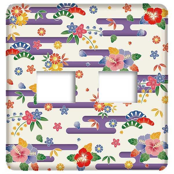 パナソニック 【フルカラー(モダン)プレート】2連 コンセントプレート スイッチプレート 和調柄 (和柄 日本風柄) 25番 : CASEMAKER - 通販 - Yahoo!ショッピング