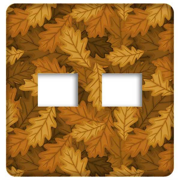 パナソニック 【フルカラー(モダン)プレート】2連 コンセントプレート スイッチプレート 葉柄 リーフ柄 27番 : CASEMAKER - 通販 - Yahoo!ショッピング