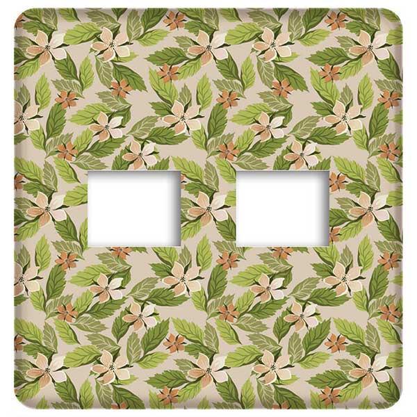 パナソニック 【フルカラー(モダン)プレート】2連 コンセントプレート スイッチプレート 葉柄 リーフ柄 35番 : CASEMAKER - 通販 - Yahoo!ショッピング