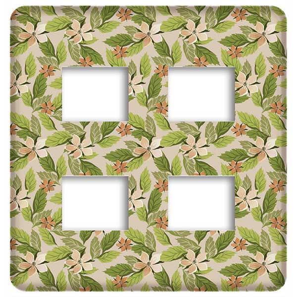 パナソニック 【フルカラー(モダン)プレート】2連 コンセントプレート スイッチプレート 葉柄 リーフ柄 35番 : CASEMAKER - 通販 - Yahoo!ショッピング