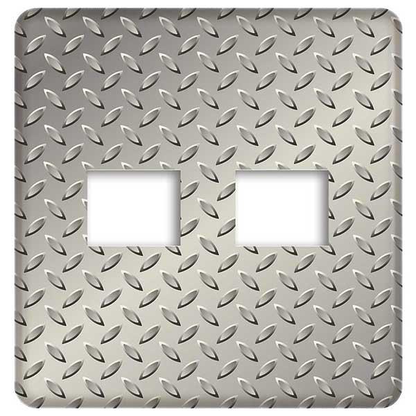 パナソニック 【フルカラー(モダン)プレート】2連 コンセントプレート スイッチプレート メタル調柄 07番 : CASEMAKER - 通販 - Yahoo!ショッピング