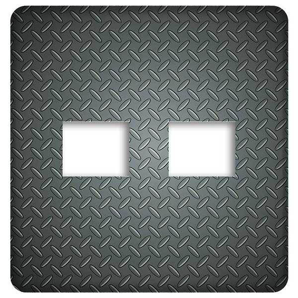 パナソニック 【フルカラー(モダンプレート)タイプ】コンセントカバー スイッチカバー 2連 プレート 交換 DIY メタル調柄 29番 :modan2-metal29:CASEMAKER ...