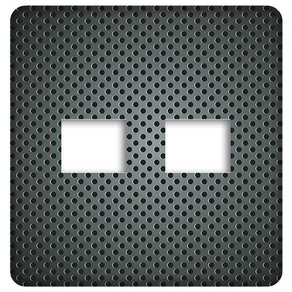 パナソニック 【フルカラー(モダン)プレート】2連 コンセントプレート スイッチプレート メタル調柄 30番 : CASEMAKER - 通販 - Yahoo!ショッピング