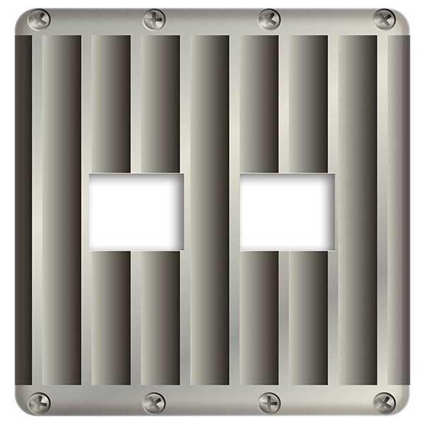 パナソニック 【フルカラー(モダン)プレート】2連 コンセントプレート スイッチプレート メタル調柄 34番 : CASEMAKER - 通販 - Yahoo!ショッピング