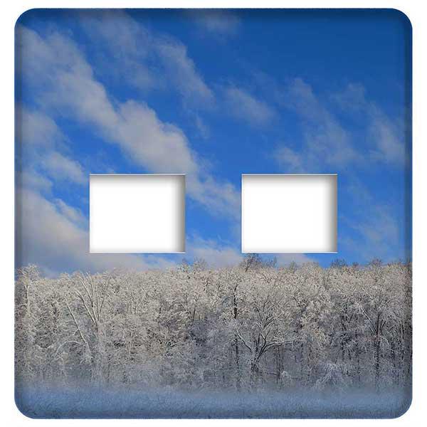 パナソニック 【フルカラー(モダン)プレート】2連 コンセントプレート スイッチプレート 写真 PHONE (森林) 14番 : CASEMAKER - 通販 - Yahoo!ショッピング