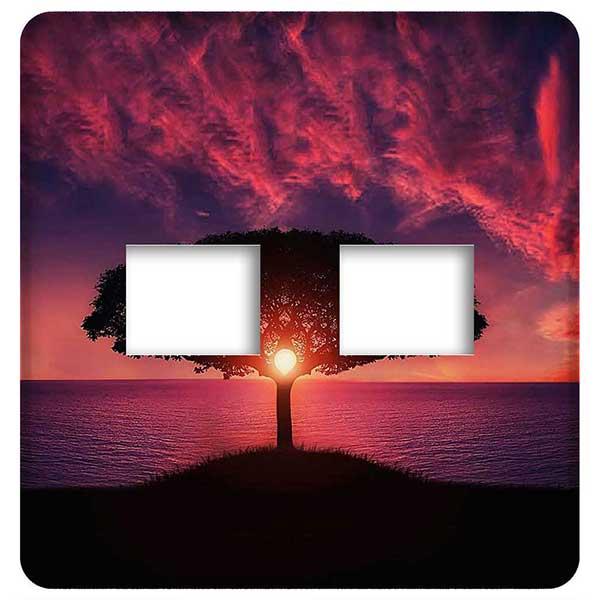 パナソニック 【フルカラー(モダン)プレート】2連 コンセントプレート スイッチプレート 写真 PHONE (森林) 27番 : CASEMAKER - 通販 - Yahoo!ショッピング