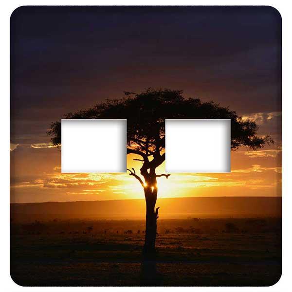 パナソニック 【フルカラー(モダン)プレート】2連 コンセントプレート スイッチプレート 写真 PHONE (森林) 28番 : CASEMAKER - 通販 - Yahoo!ショッピング