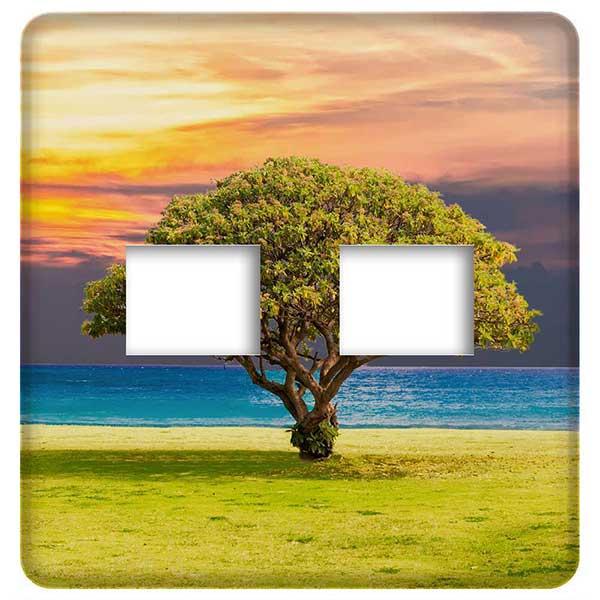 パナソニック 【フルカラー(モダンプレート)タイプ】コンセントカバー スイッチカバー 2連 プレート 交換 DIY 写真 PHONE (森林) 30番 :modan2-photo-fo30 ...