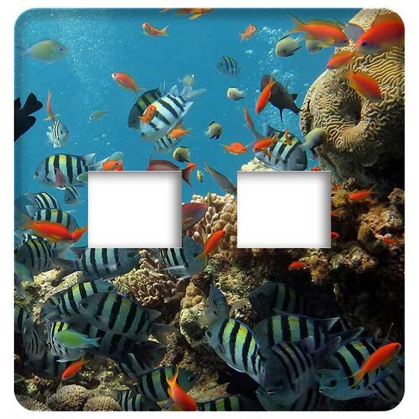 パナソニック 【フルカラー(モダン)プレート】2連 コンセントプレート スイッチプレート 写真 PHONE (海) 09番 : CASEMAKER - 通販 - Yahoo!ショッピング