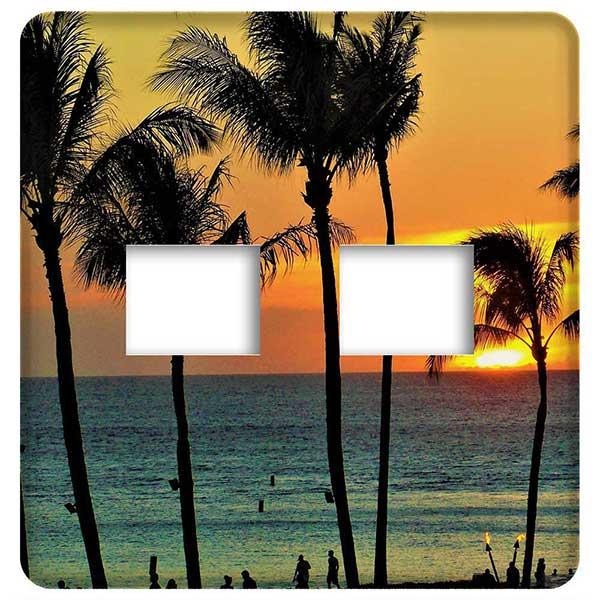 パナソニック 【フルカラー(モダン)プレート】2連 コンセントプレート スイッチプレート 写真 PHONE (海) 26番 : CASEMAKER - 通販 - Yahoo!ショッピング