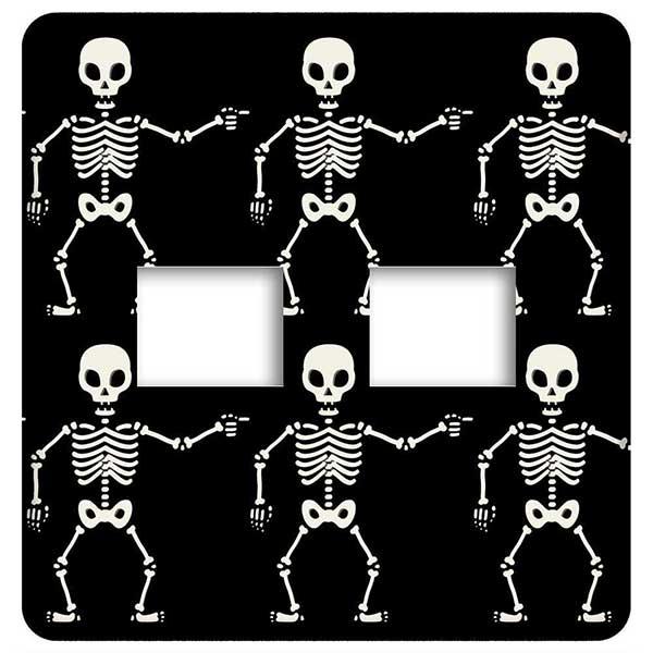 パナソニック 【フルカラー(モダン)プレート】2連 コンセントプレート スイッチプレート ドクロ柄 18番 : CASEMAKER - 通販 - Yahoo!ショッピング