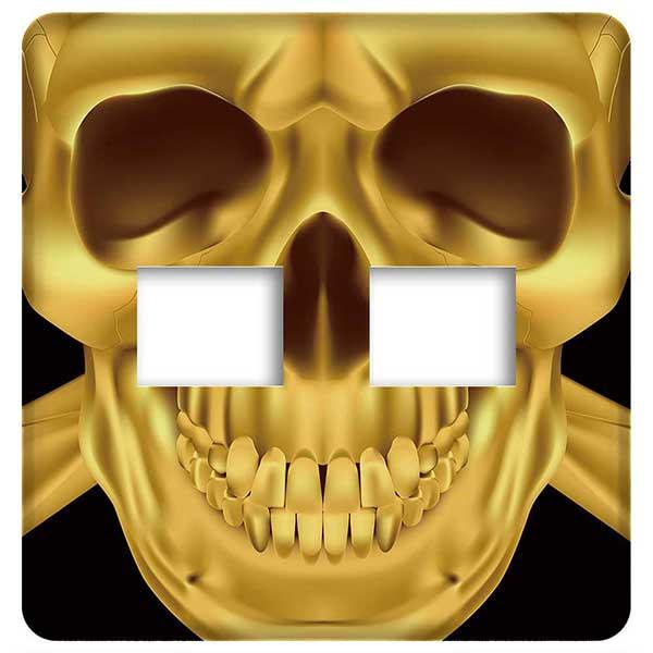 パナソニック 【フルカラー(モダン)プレート】2連 コンセントプレート スイッチプレート ドクロ柄 38番 : CASEMAKER - 通販 - Yahoo!ショッピング