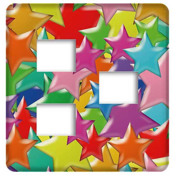 パナソニック 【フルカラー(モダン)プレート】2連 コンセントプレート スイッチプレート 星柄 14番 : CASEMAKER - 通販 - Yahoo!ショッピング