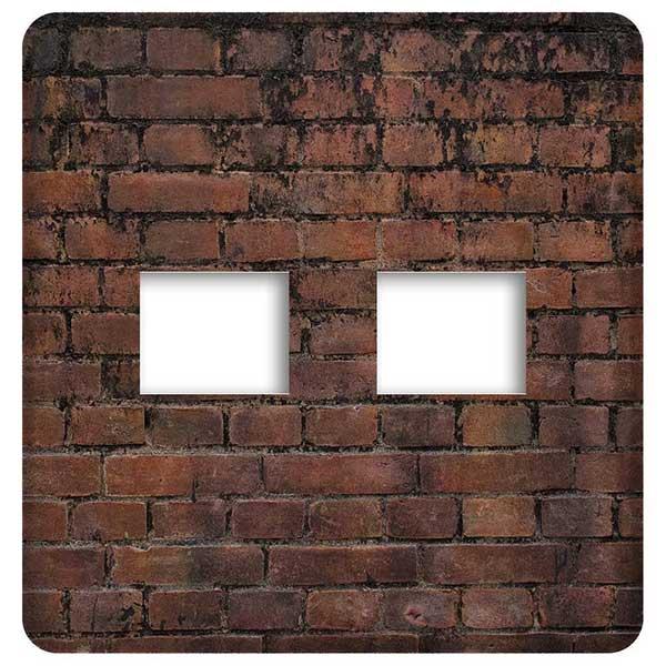 パナソニック 【フルカラー(モダン)プレート】2連 コンセントプレート スイッチプレート 石目調 (レンガ柄) 47番 : CASEMAKER - 通販 - Yahoo!ショッピング