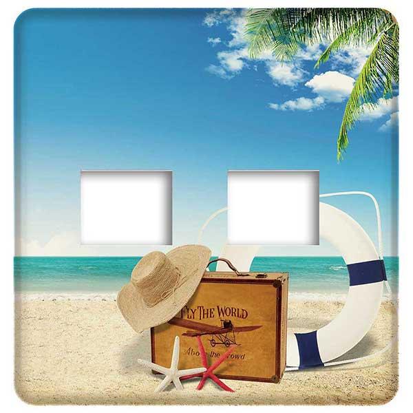 パナソニック 【フルカラー(モダン)プレート】2連 コンセントプレート スイッチプレート サマー柄 15番 : CASEMAKER - 通販 - Yahoo!ショッピング