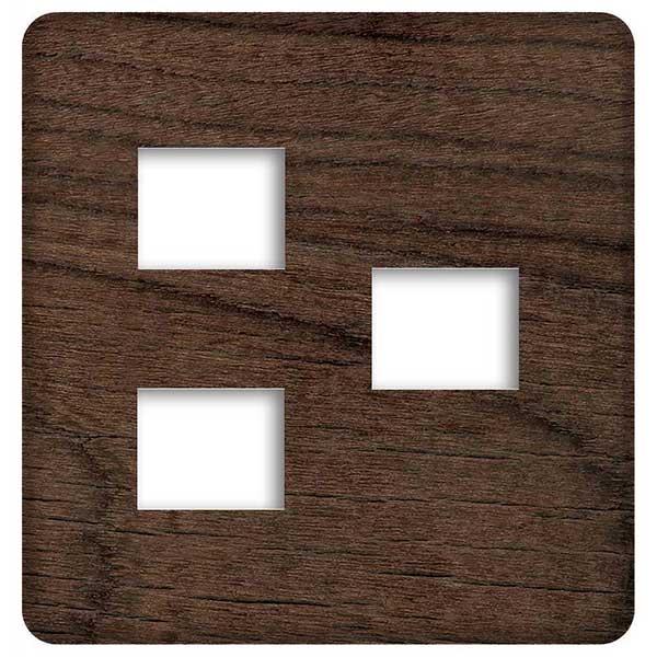 パナソニック 【フルカラー(モダン)プレート】2連 コンセントプレート スイッチプレート 交換 プレミアムウッド 木目調柄 (ダークブラウン) 11番 : CASEMAKER - 通販 ...