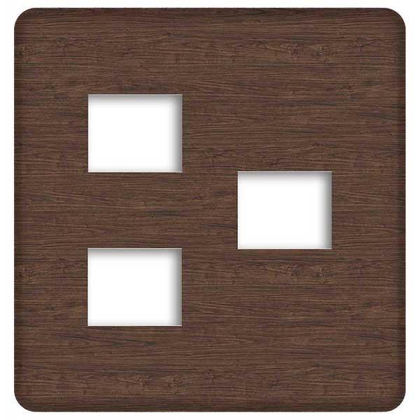パナソニック 【フルカラー(モダン)プレート】2連 コンセントプレート スイッチプレート 交換 プレミアムウッド 木目調柄 (ダークブラウン) 28番 : CASEMAKER - 通販 ...