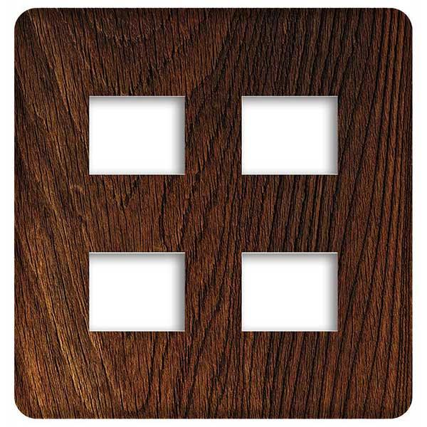 パナソニック 【フルカラー(モダン)プレート】2連 コンセントプレート スイッチプレート 交換 プレミアムウッド 木目調柄 (ダークブラウン) 39番 : CASEMAKER - 通販 ...