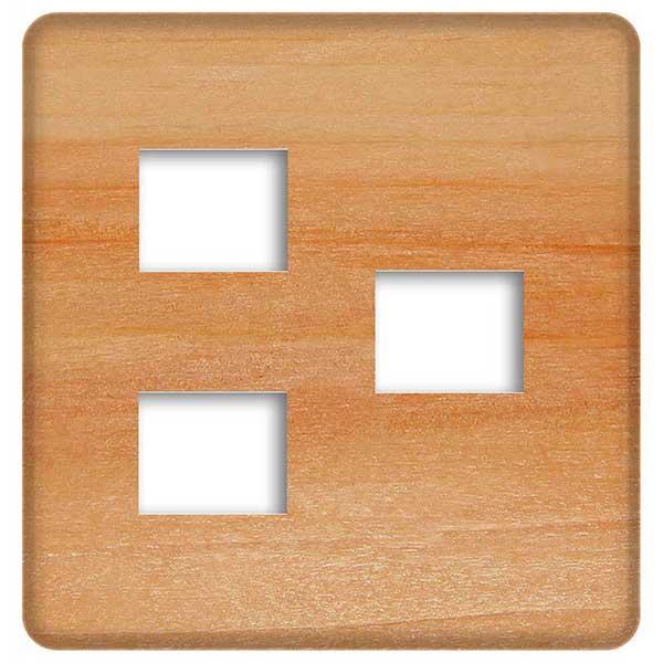 パナソニック 【フルカラー(モダン)プレート】2連 コンセントプレート スイッチプレート 交換 プレミアムウッド 木目調柄 (ライトベージュ) 23番 : CASEMAKER - 通販 ...