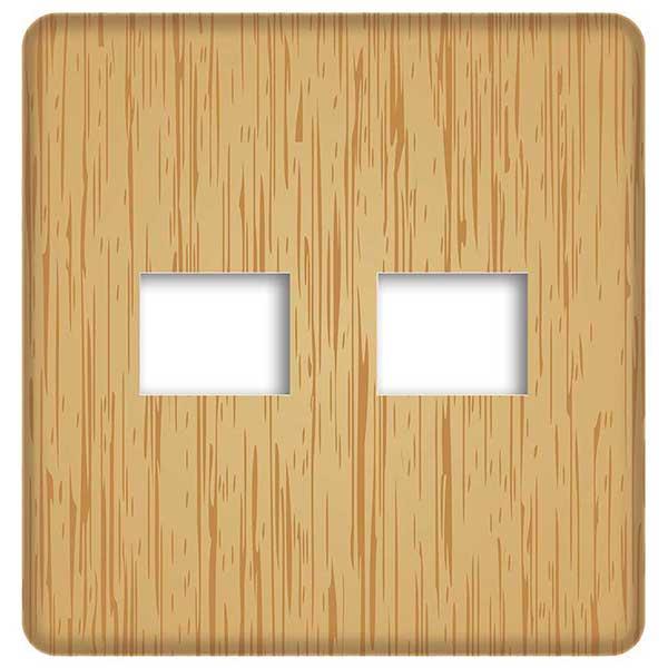 パナソニック 【フルカラー(モダン)プレート】2連 コンセントプレート スイッチプレート 交換 プレミアムウッド 木目調柄 (ライトベージュ) 25番 : CASEMAKER - 通販 ...