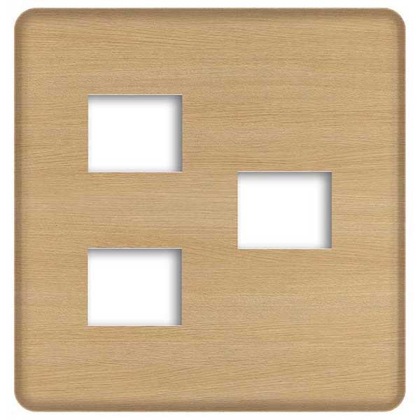 パナソニック 【フルカラー(モダン)プレート】2連 コンセントプレート スイッチプレート 交換 プレミアムウッド 木目調柄 (ライトベージュ) 34番 : CASEMAKER - 通販 ...