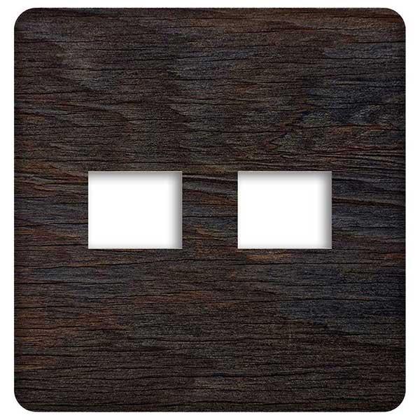 パナソニック 【フルカラー(モダン)プレート】2連 コンセントプレート スイッチプレート 交換 プレミアムウッド 木目調柄 (ヴィンテージ) 50番 : CASEMAKER - 通販 ...