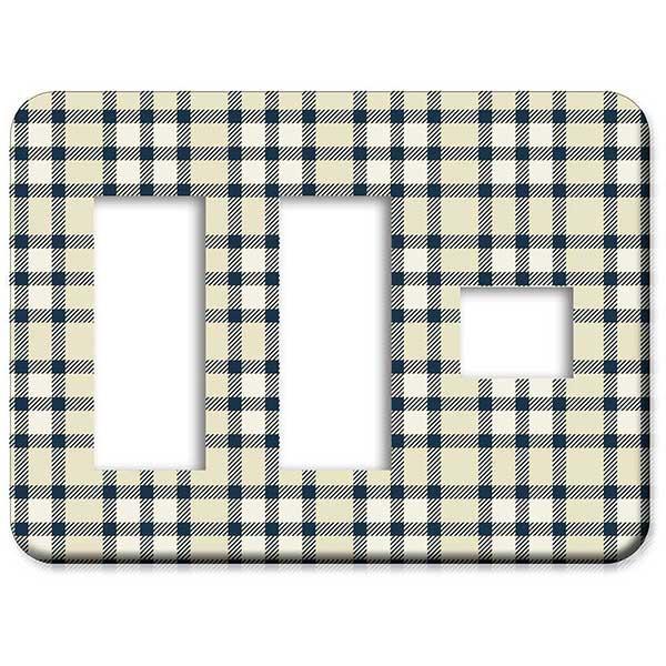 パナソニック 【フルカラー(モダン)プレート】3連 コンセントプレート スイッチプレート チェック柄 04番 : CASEMAKER - 通販 - Yahoo!ショッピング