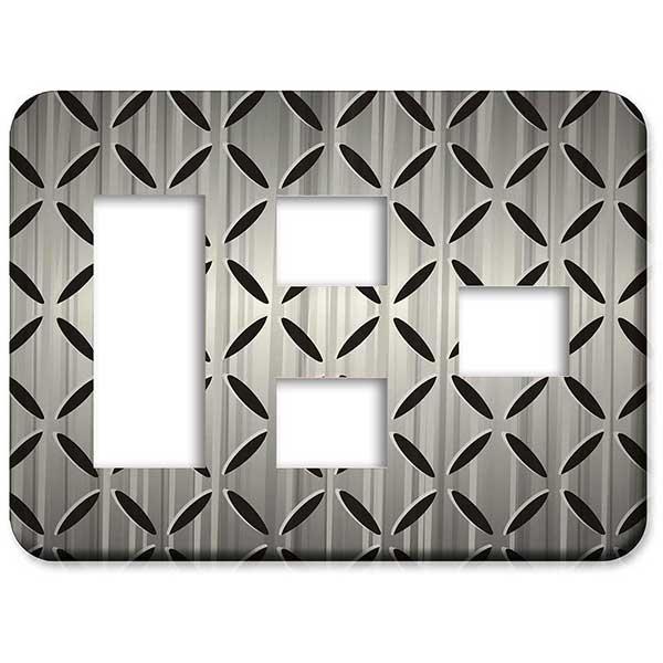 パナソニック 【フルカラー(モダン)プレート】3連 コンセントプレート スイッチプレート メタル調柄 17番 : CASEMAKER - 通販 - Yahoo!ショッピング