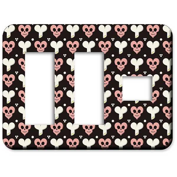 パナソニック 【フルカラー(モダン)プレート】3連 コンセントプレート スイッチプレート ドクロ柄 22番 : CASEMAKER - 通販 - Yahoo!ショッピング