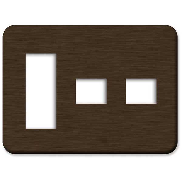 パナソニック 【フルカラー(モダン)プレート】3連 コンセントプレート スイッチプレート 交換 プレミアムウッド 木目調柄 (ダークブラウン) 35番 : CASEMAKER - 通販 ...