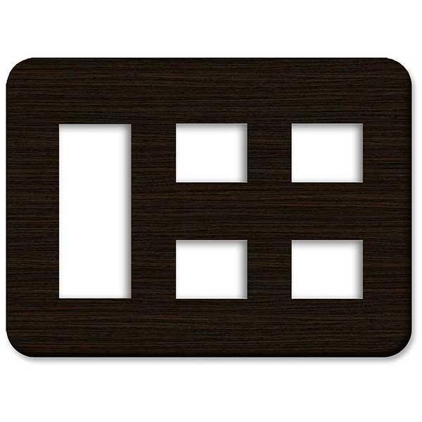 パナソニック 【フルカラー(モダン)プレート】3連 コンセントプレート スイッチプレート 交換 プレミアムウッド 木目調柄 (ダークブラウン) 49番 : CASEMAKER - 通販 ...
