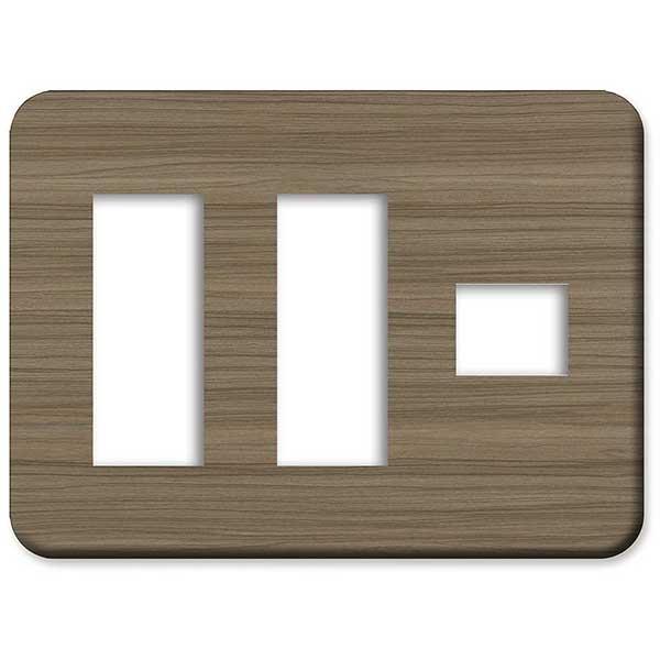 パナソニック 【フルカラー(モダン)プレート】3連 コンセントプレート スイッチプレート プレミアムウッド 木目調柄 (グレー) 14番 : CASEMAKER - 通販 - Yahoo!ショッピング