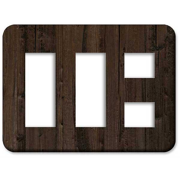 パナソニック 【フルカラー(モダン)プレート】3連 コンセントプレート スイッチプレート 交換 プレミアムウッド 木目調柄 (ヴィンテージ) 33番 : CASEMAKER - 通販 ...