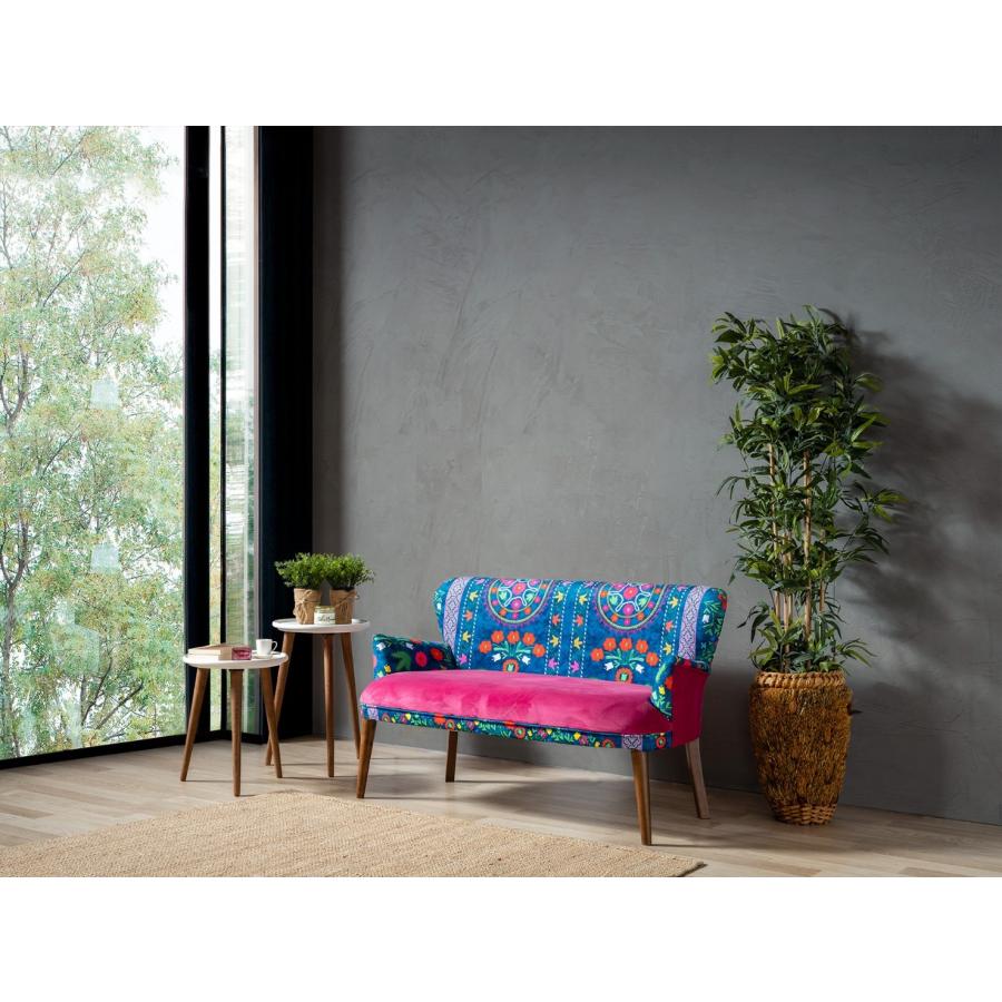 ROYAL ロイヤル 2人掛けソファ バイオレット 花柄 トルコ製 sf2-r001-pi : ジャンブラットプラス - 通販 - Yahoo!ショッピング