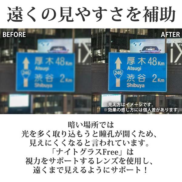 ナイトグラス フリー 一般医療機器 (全国一律送料無料) 眼鏡 メガネ