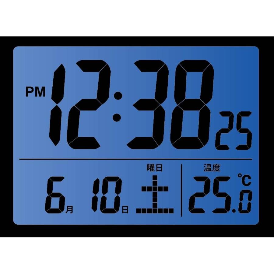 MAG(マグ) 目覚まし時計 温度計 カレンダー デジタル ブリム バックライト スヌーズ機能付き ホワイト T-779A WH-Z : s-b0cq7y62rr-20240523 ...