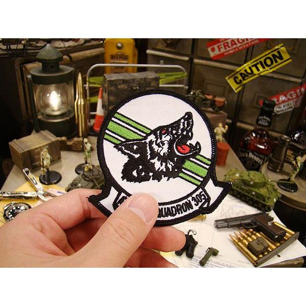 VFA-305 ロボス ミリタリーワッペン アメリカン雑貨 アメリカ雑貨 アイロン ブランド アメリカ アルファベット ミリタリー ミニ ...